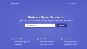 Namelix: The Best Business Name AI Generator For Free