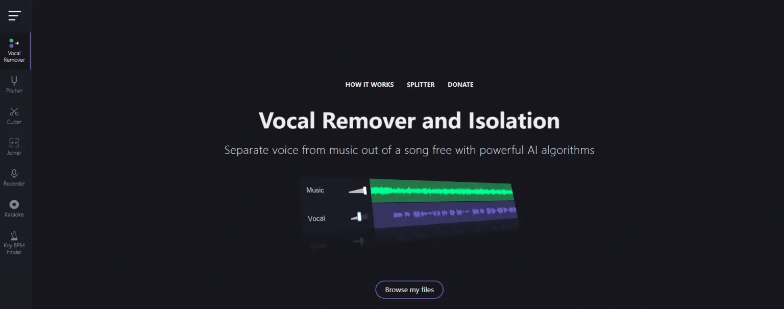Vocal Remover：最强大的AI人声分离器