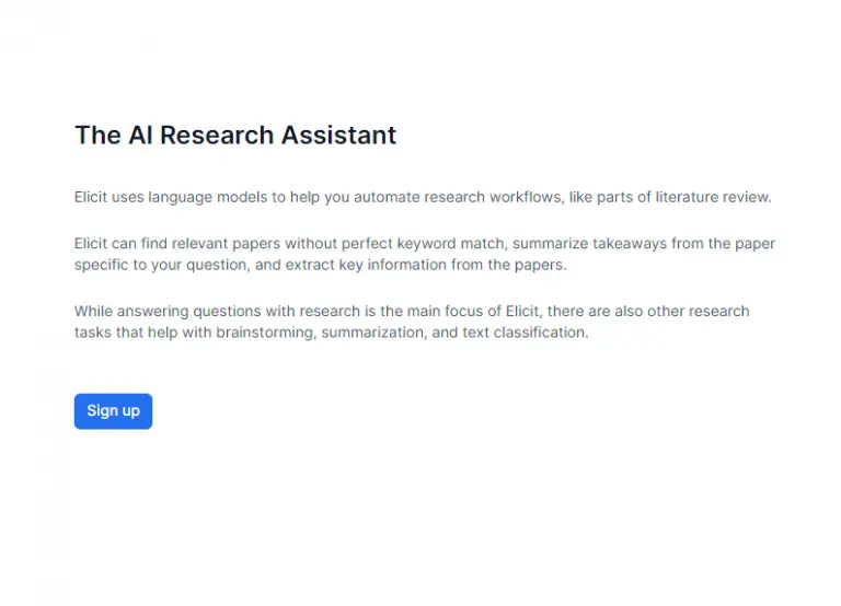 Elicit: An AI Research Assistant That Can Search Papers with Only One ...