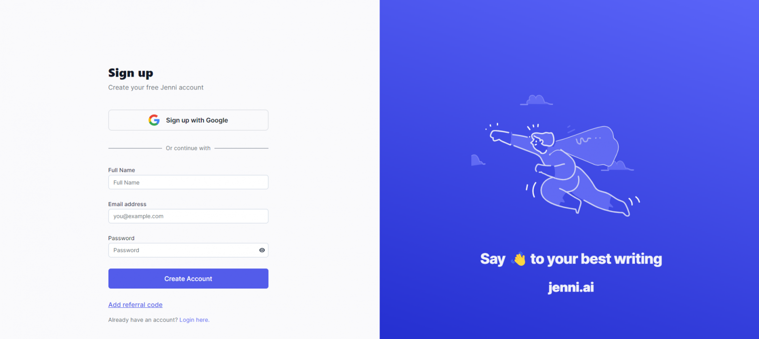 Jenni AI：超强AI在线写作助手