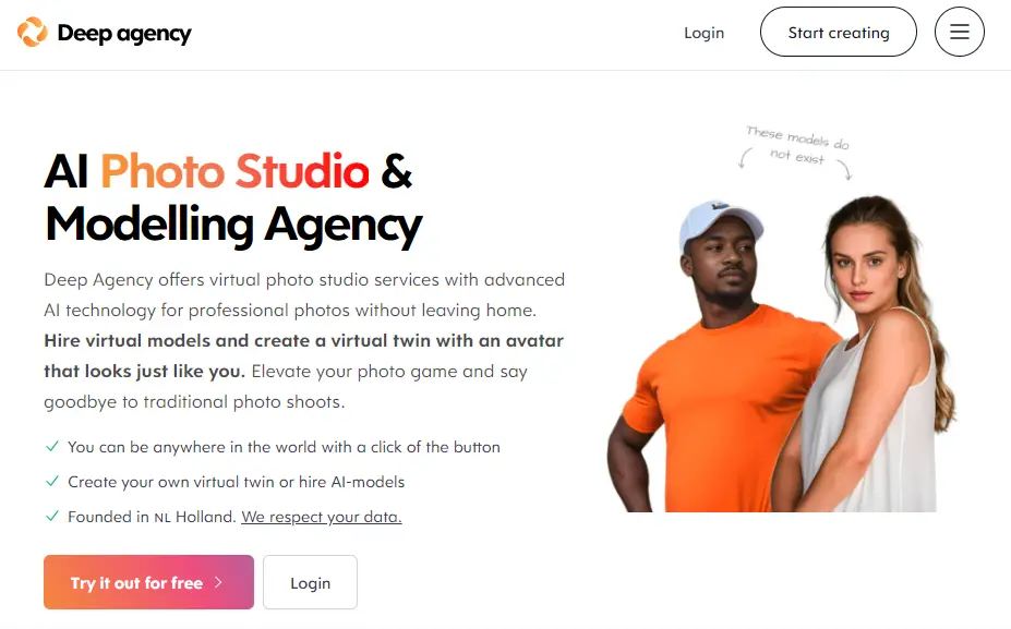 Deep-agency: Real-time Synthetic AI Intelligent Photography Studio