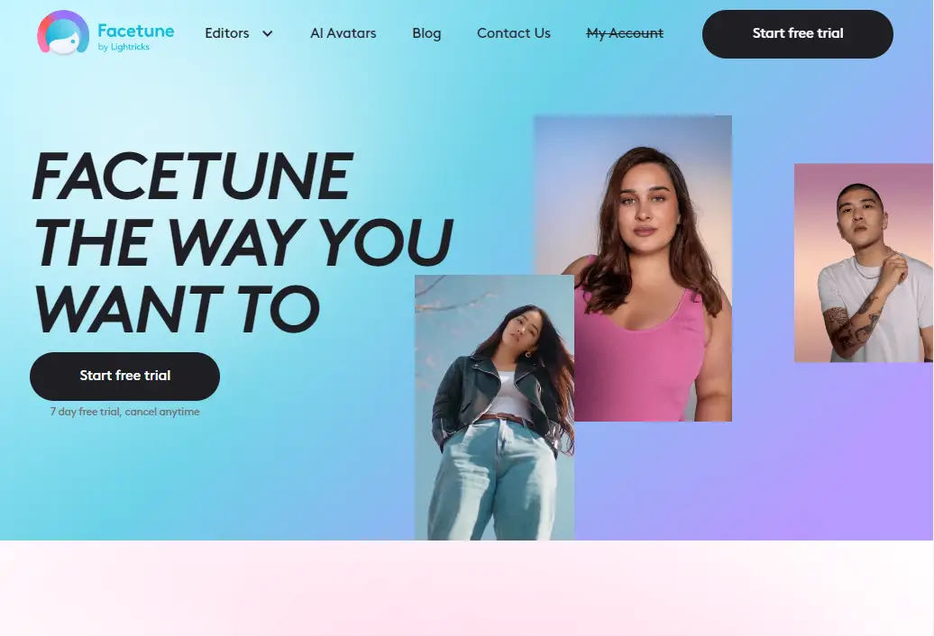 Facetune: Image And Video Integrated AI Editing Assistant