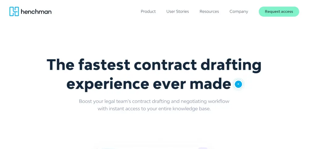 Henchman: Lawyers' Favorite AI Contract Drafting Tool