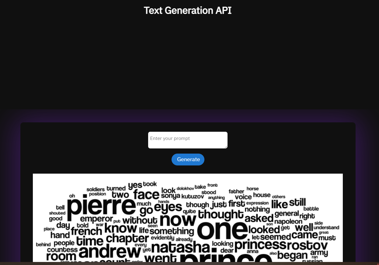 Text Generation API: Leading Text Generation to A Bright Future Text Generation API: Leading Text Generation to A Bright Future