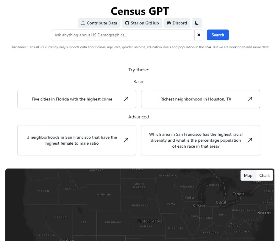 Census-GPT: Free AI Data Query Platform