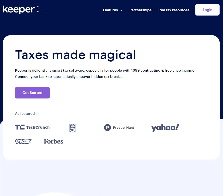 Keeper Tax: Intelligent AI Tax Saving Software