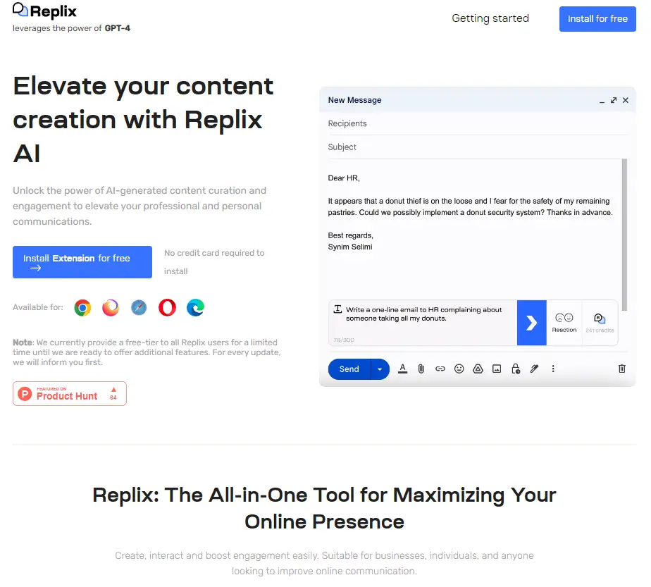 Replix-ai: A Free Browser Add-On To Help Increase Your Social Presence