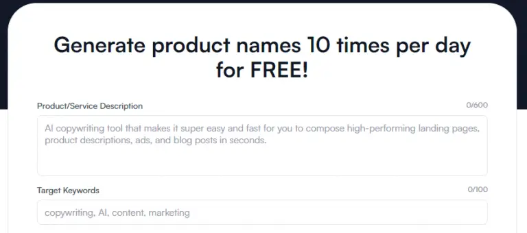 Discover the Magic of Writesonic's Product Name Generator