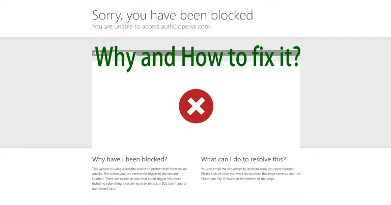 Why did you chat gpt blocked and How to fix? Why did you chat gpt blocked and How to fix?