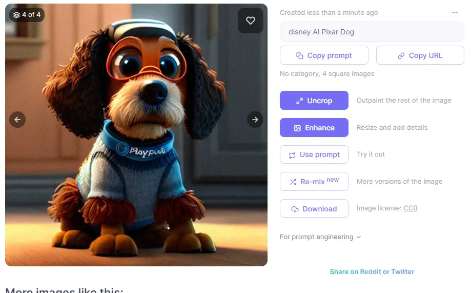 How To Make a Disney Pixar AI Dog Using AI?