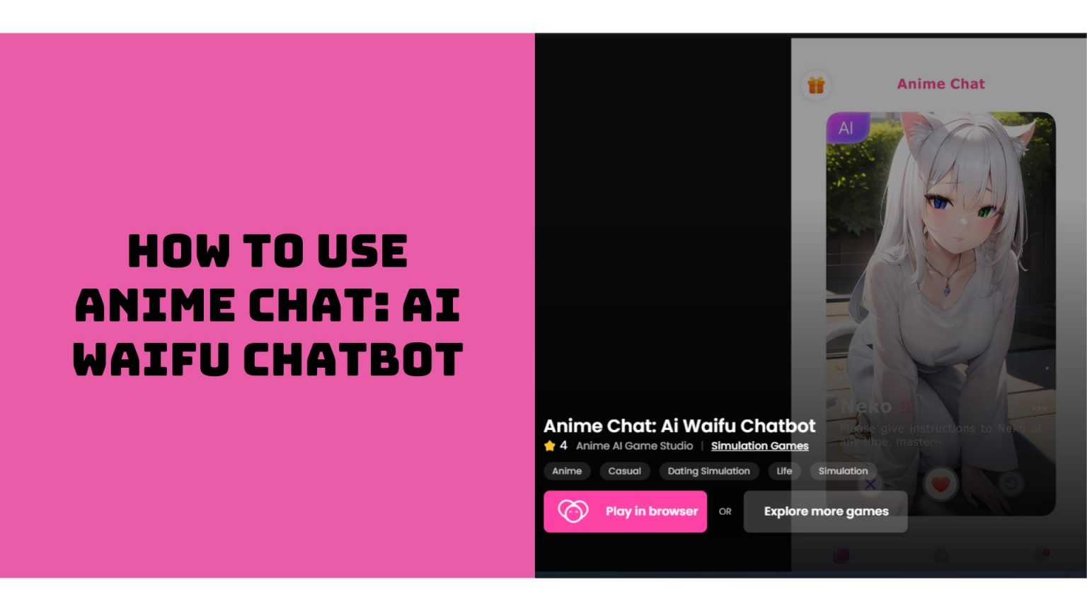 How to Use Anime Chat: Ai Waifu Chatbot