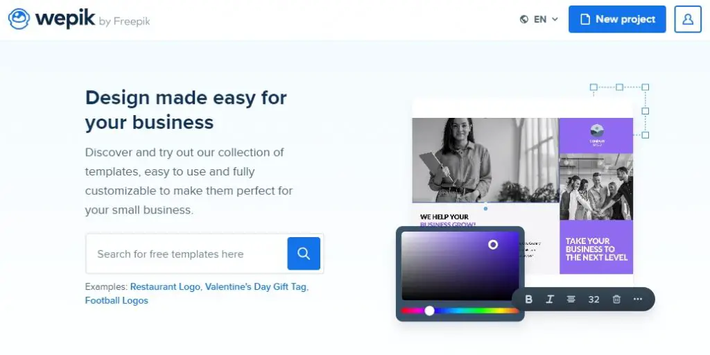 Wepik: Empowering Creativity with Simplified Design Solutions