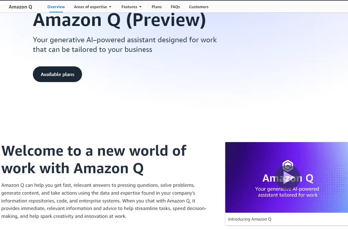 Empowering Businesses with Amazon Q: The New AI Chatbot from AWS