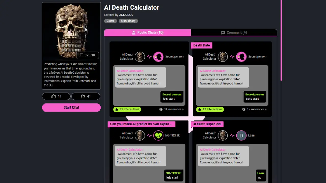 Top 7 AI Death Calculator in 2024
