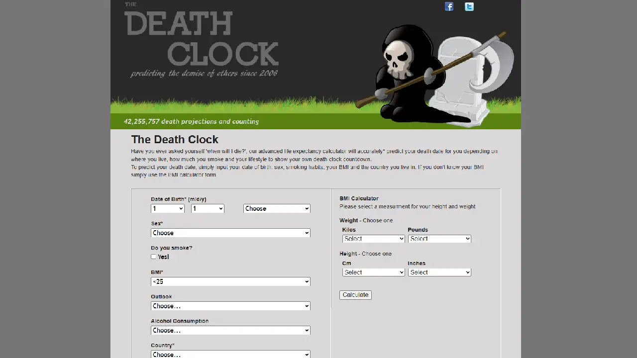 Top 7 AI Death Calculator in 2024