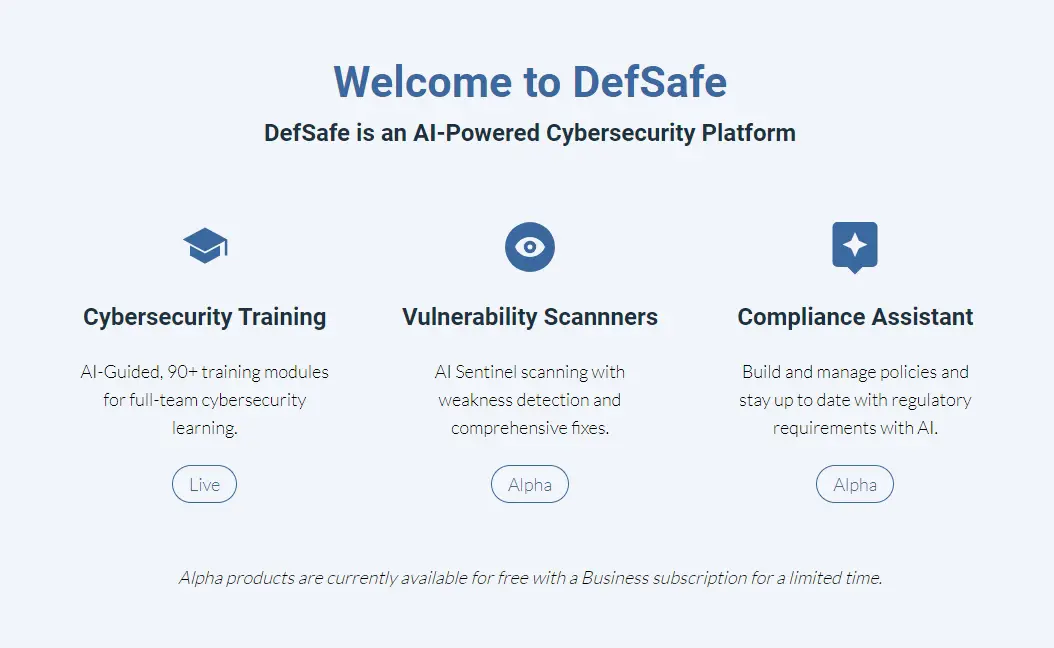DefSafe: AI-Driven Cybersecurity Solutions